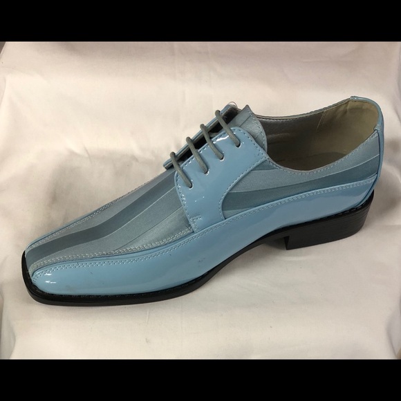 Shoes | Light Blue Mens Tuxedo Oxford Dress Shoes | Poshmark